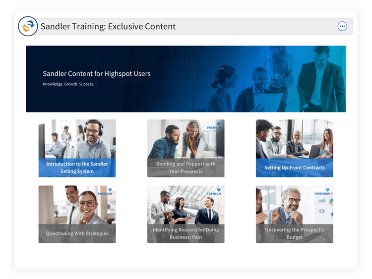 Introduction to the Sandler Selling System | Highspot Marketplace