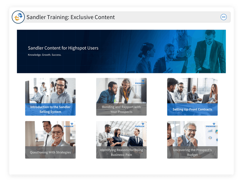 Introduction to the Sandler Selling System | Highspot Marketplace