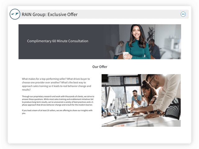 RAIN Group - Strategic Account Planner | Highspot Marketplace