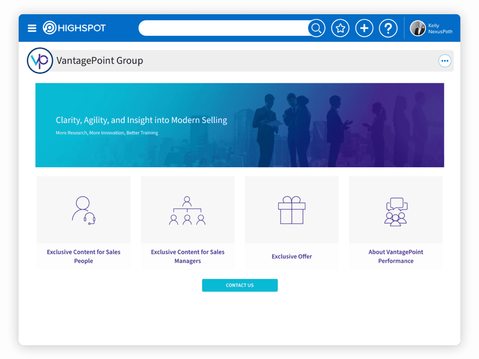 VantagePoint: Sales Agility Wins the Day! | Highspot Marketplace