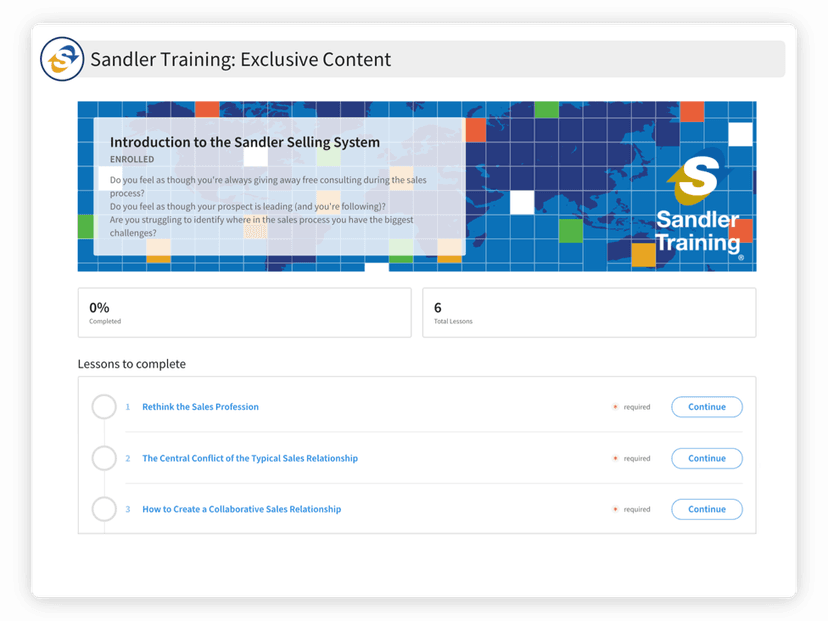 Sandler Selling System Collection | Highspot Marketplace