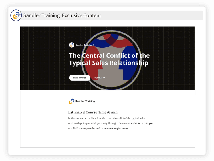 Sandler Selling System Collection | Highspot Marketplace