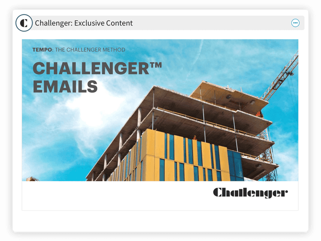 Win First Sales Calls with Challenger | Highspot Marketplace