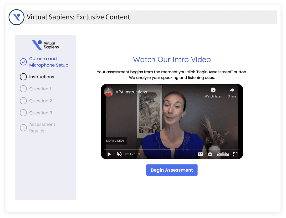 Virtual Sapiens: Personalized Virtual Presence Assessment | Highspot ...